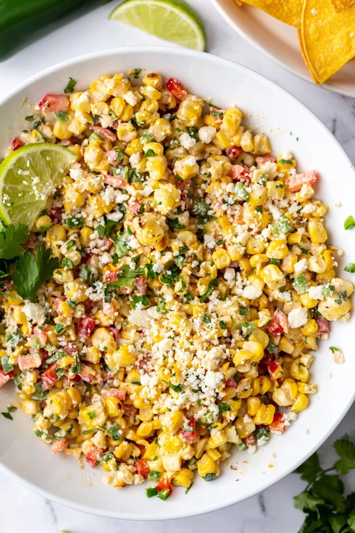 Mexican Street Corn Salad (Esquites) - Miss Cooking